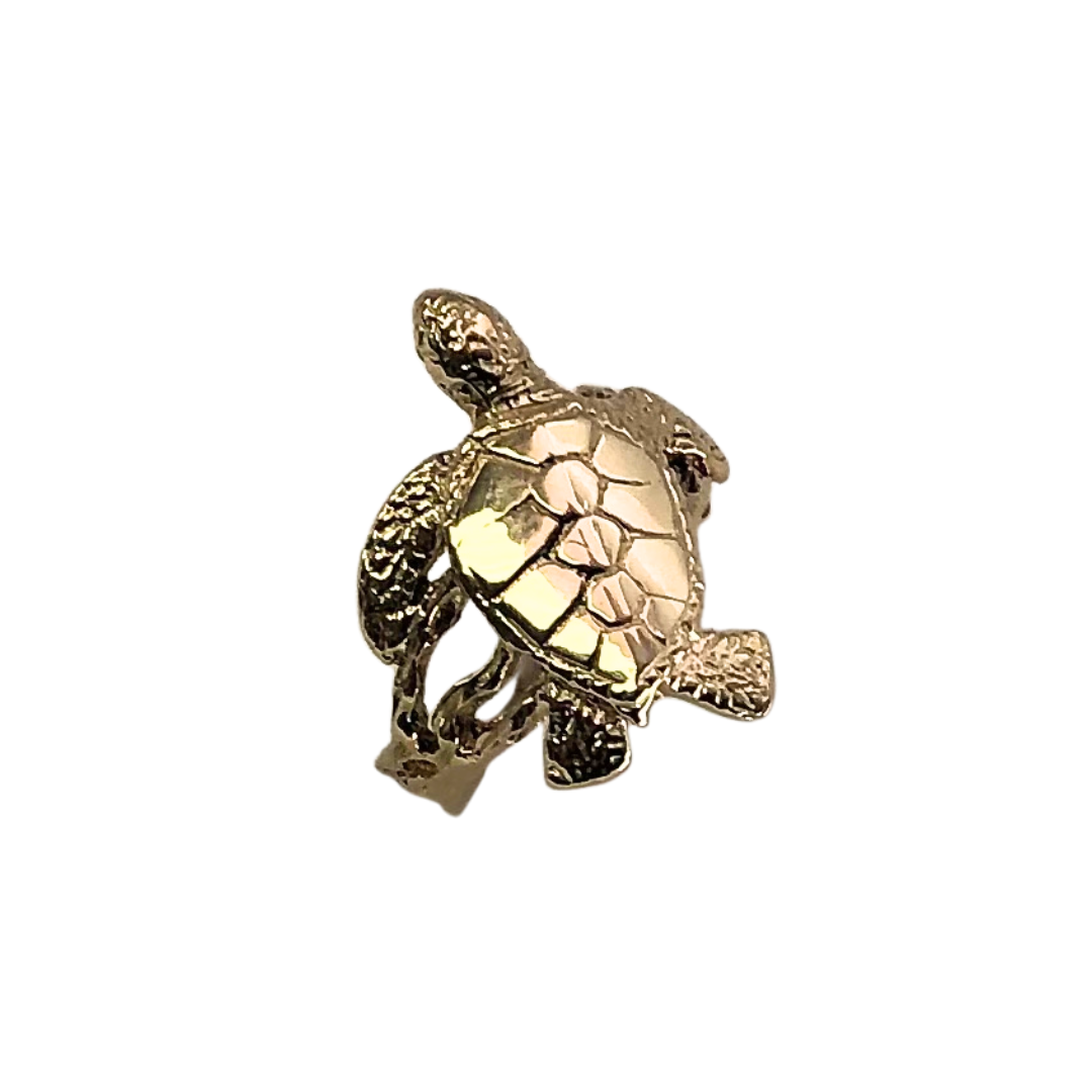 14K Gold Sea Turtle Reef Ring – Wyland Worldwide